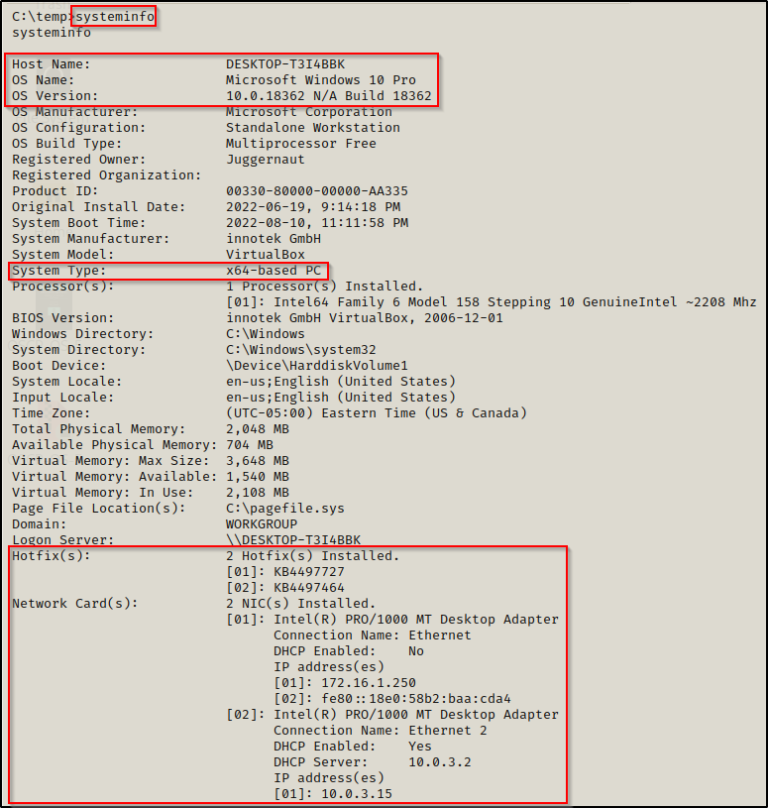 Manual Enumeration – Windows Privileged Escalation