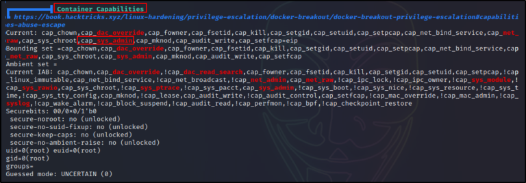 Docker Breakout – Linux Privilege Escalation