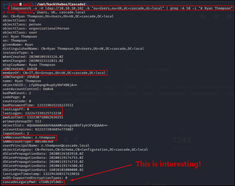 HackTheBox – Cascade - Walkthrough Write-Up HTB