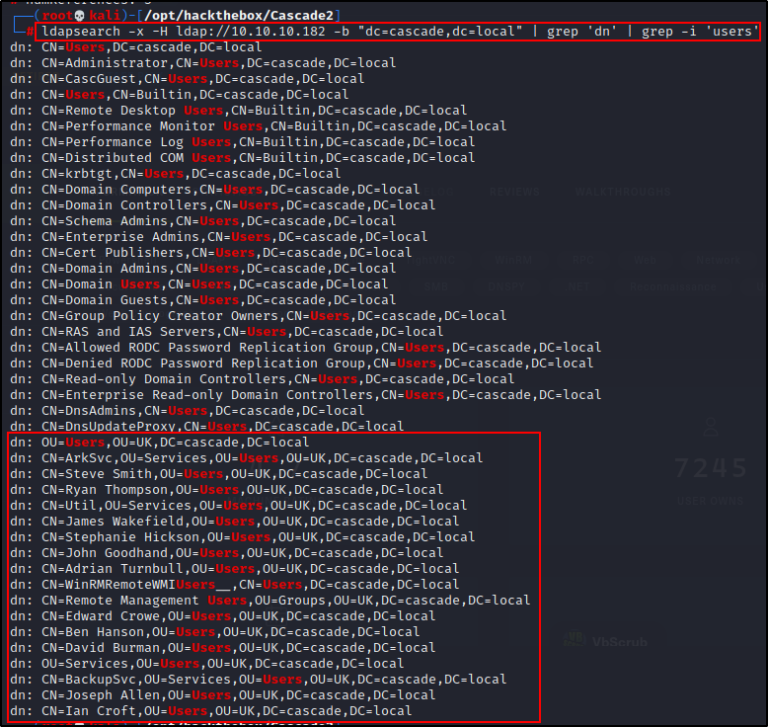 HackTheBox – Cascade - Walkthrough Write-Up HTB